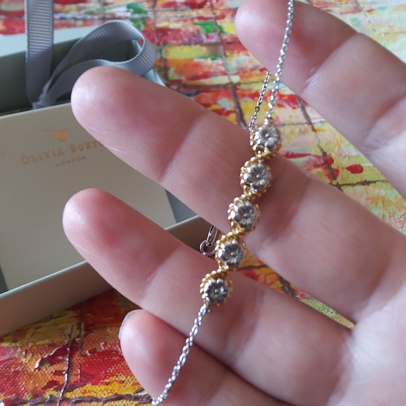 OLIVIA BURTON | Jewelry | Olivia Burton Floral Charms Bracelet Silver ...